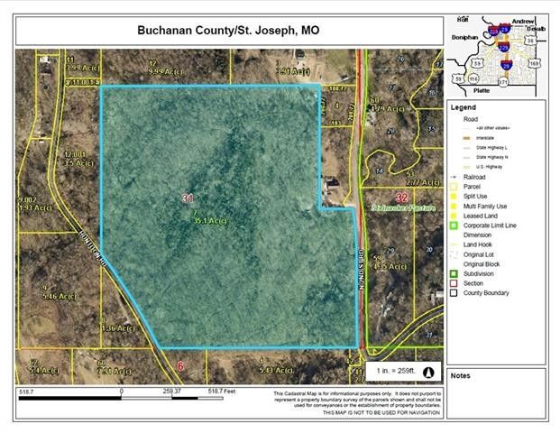 St Joseph, Buchanan County, MO Undeveloped Land for sale Property ID ...