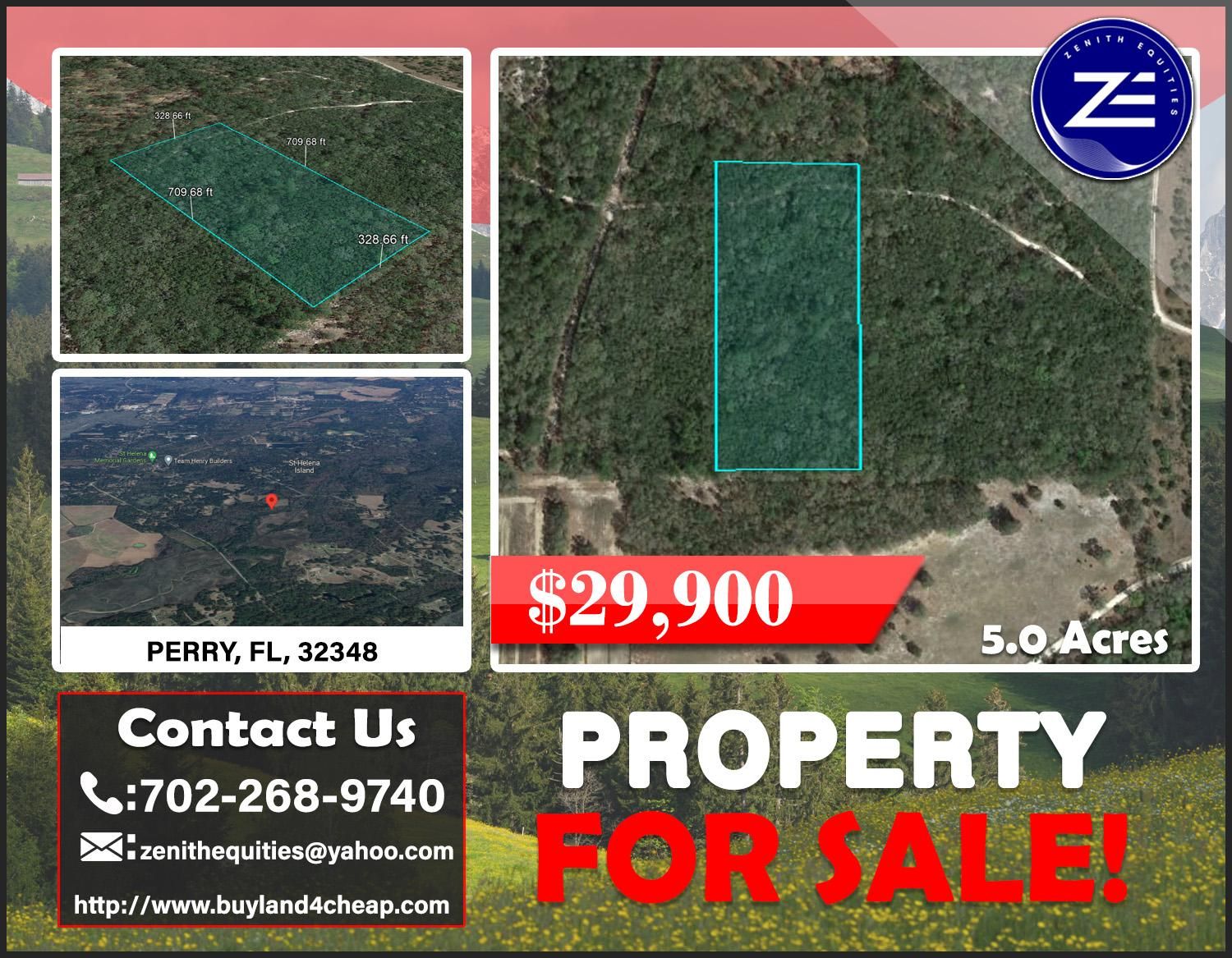 Perry, Taylor County, FL Recreational Property, Undeveloped Land ...