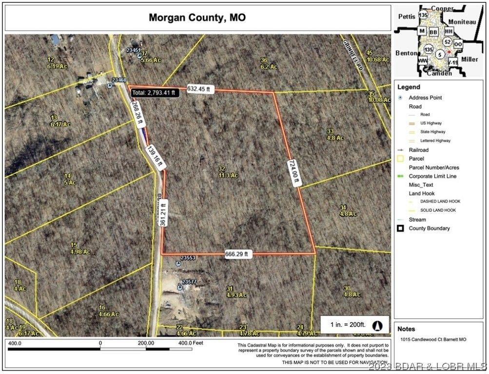 Barnett, Morgan County, MO Undeveloped Land for sale Property ID ...