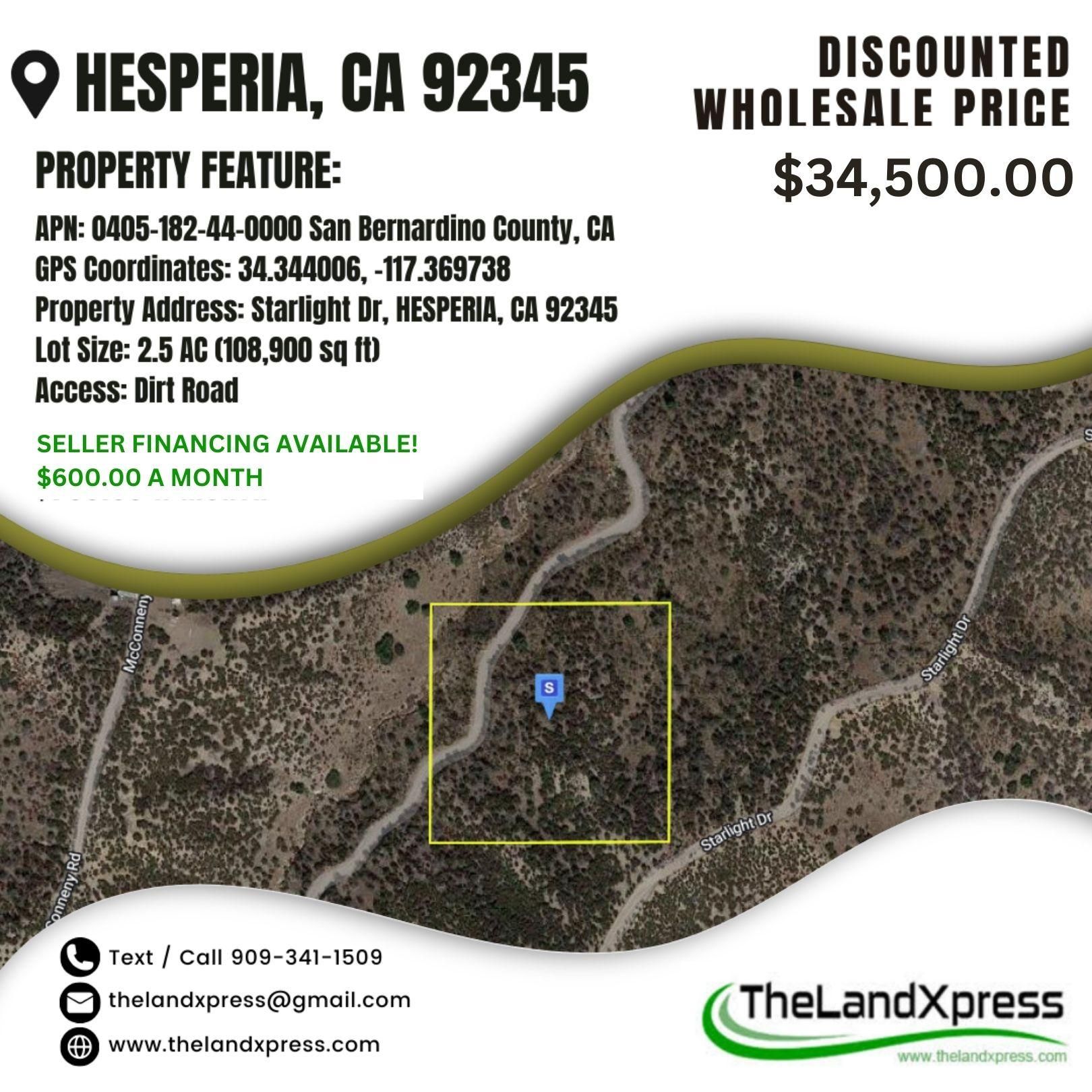Starlight Dr, HESPERIA, CA 92345, Hesperia, CA 92345 | MLS: 0405-182-44-0000 San Bernardino ...