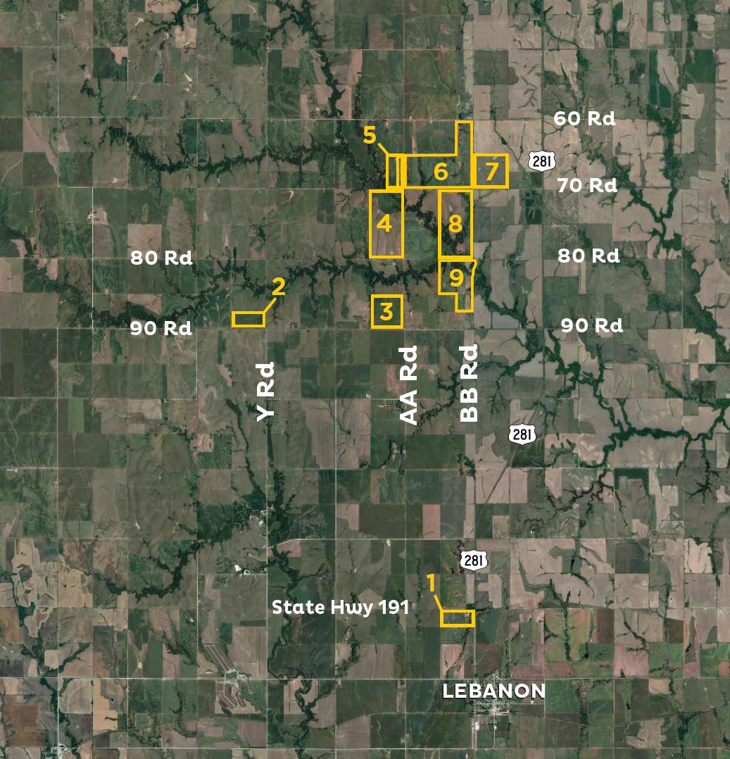 Bb Road, Lebanon, KS 66952 | MLS: 647119/647120/647121/647123 | LandWatch